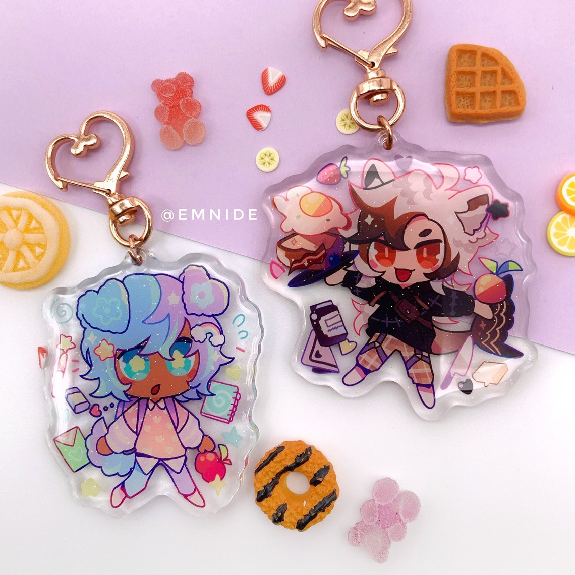 Toast and Mint OC Charms 2.5 Inch Glitter Epoxy Original - Etsy