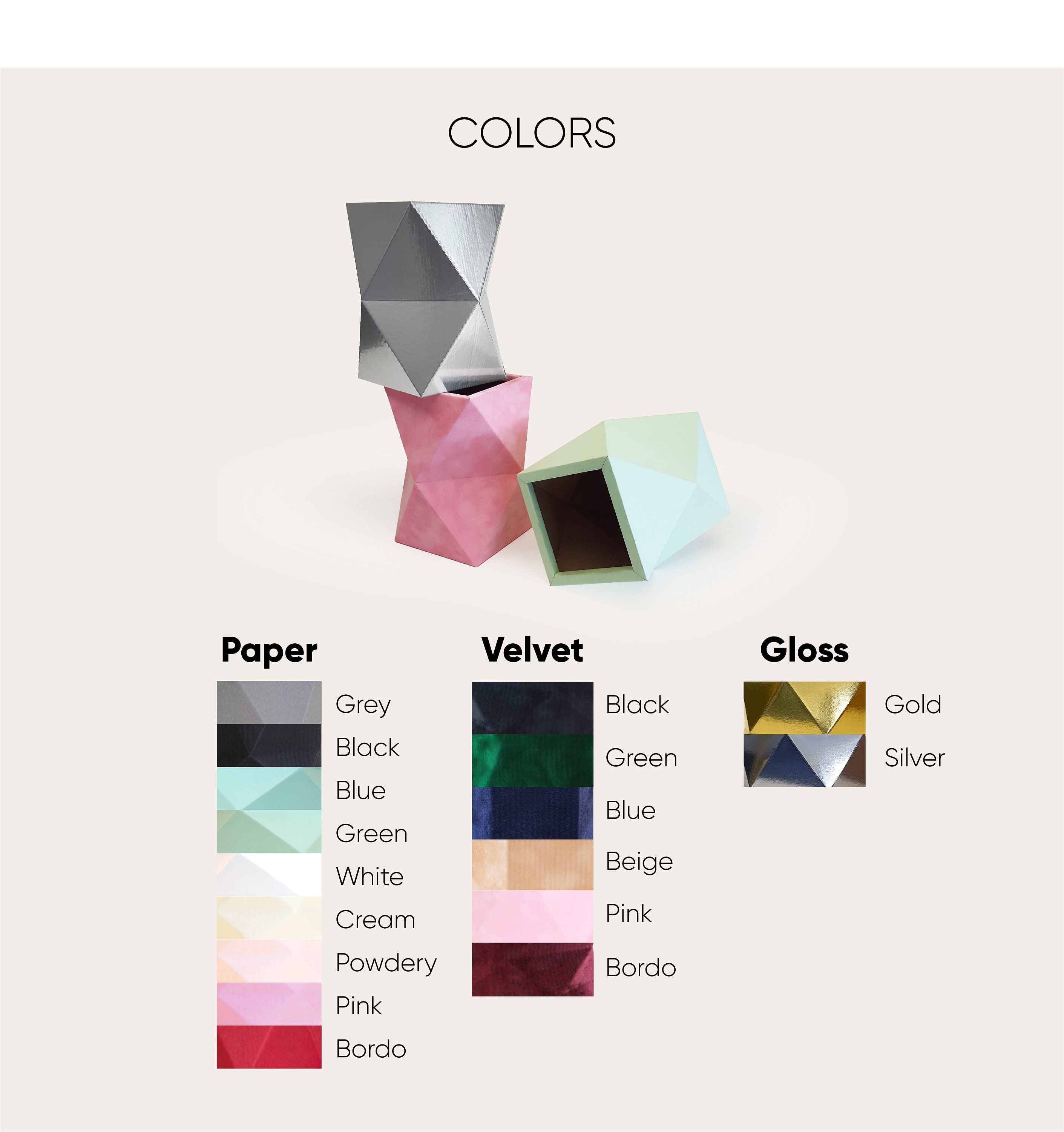 Model 3 flower Box Polygon Style Vase Unique Floral - Etsy