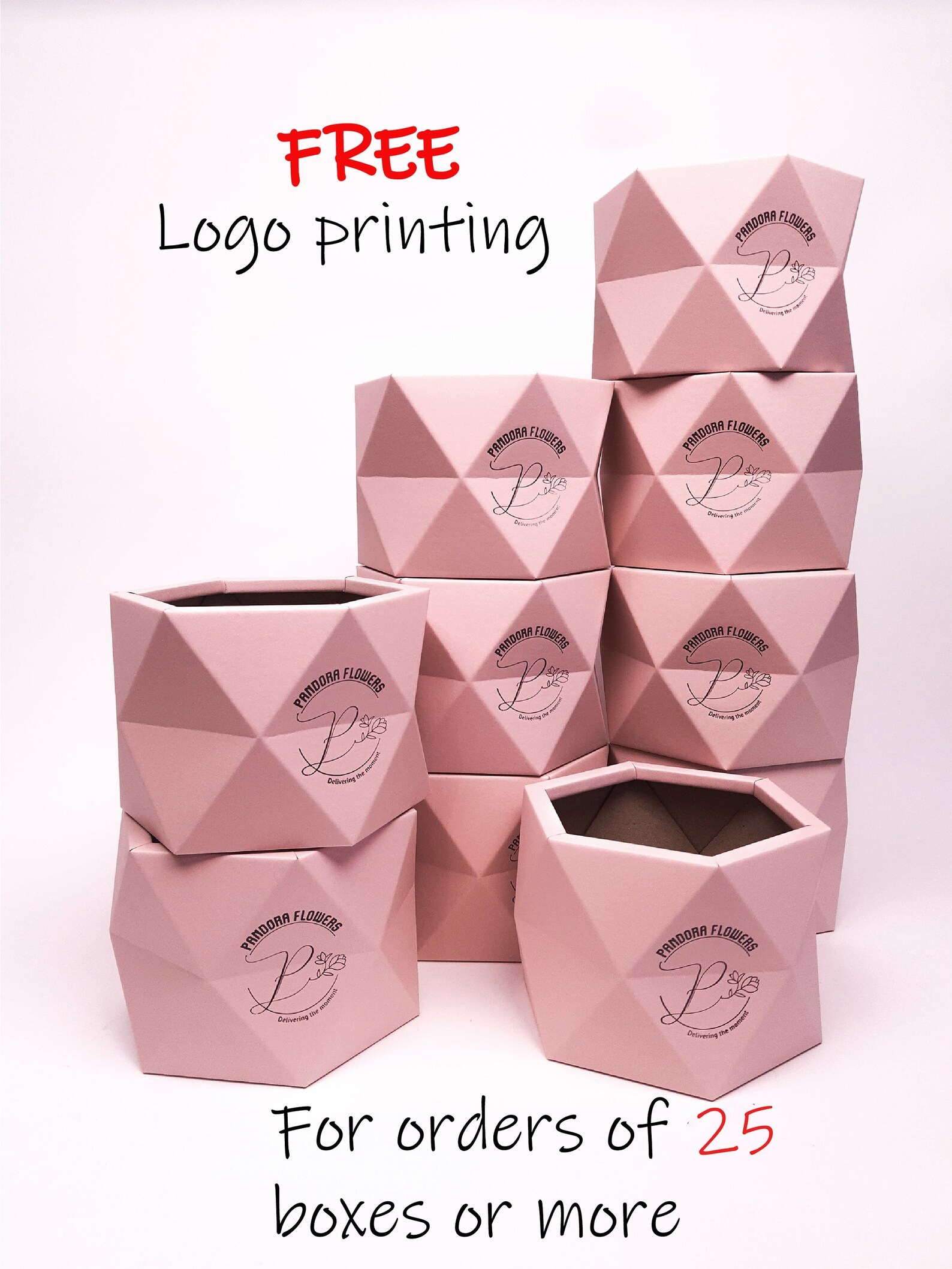 Model 3 flower Box Polygon Style Vase Unique Floral - Etsy