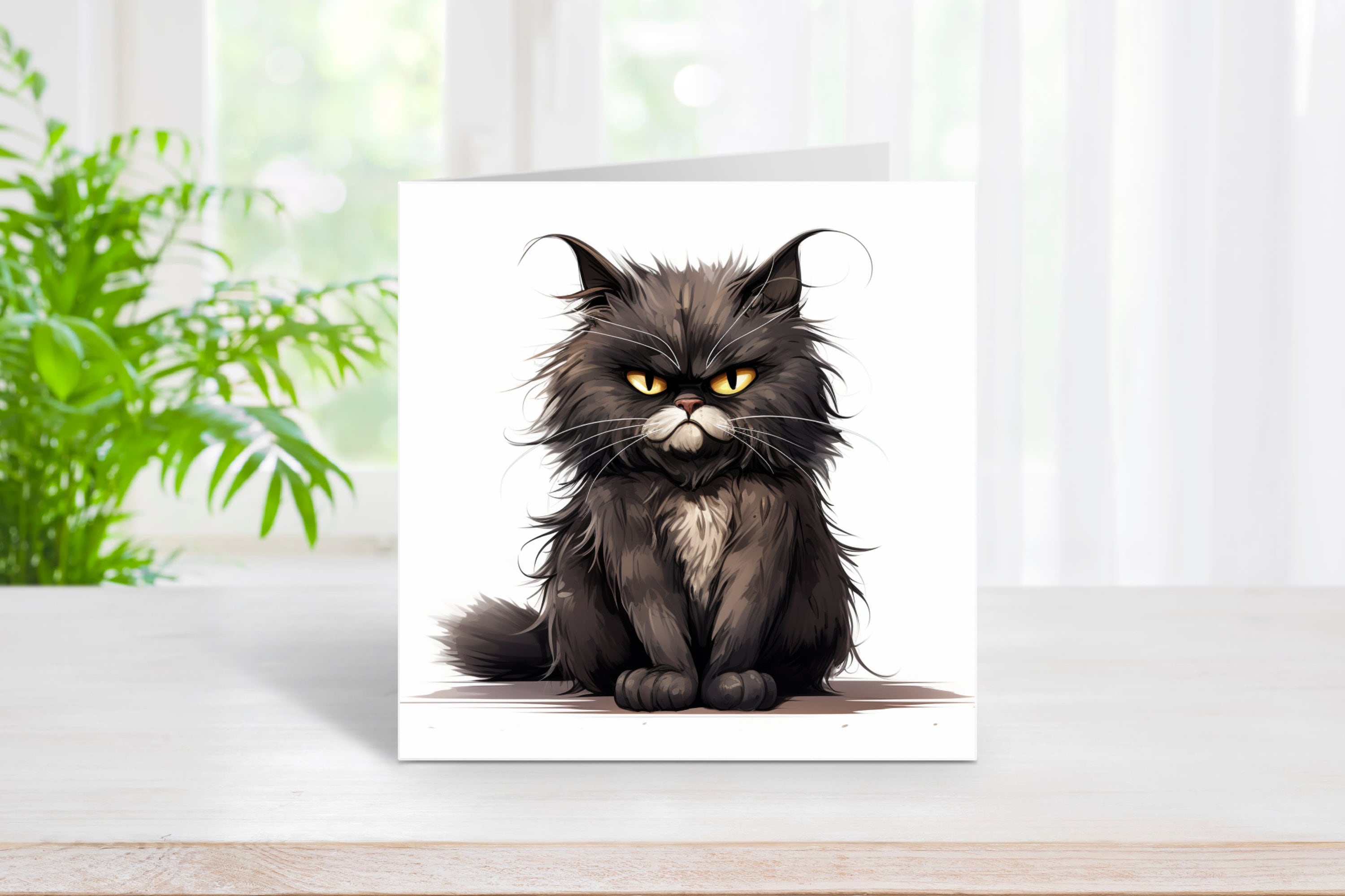 Grumpy Cat Card, Funny Birthday Card, Humorous Card, Card for Friend ...