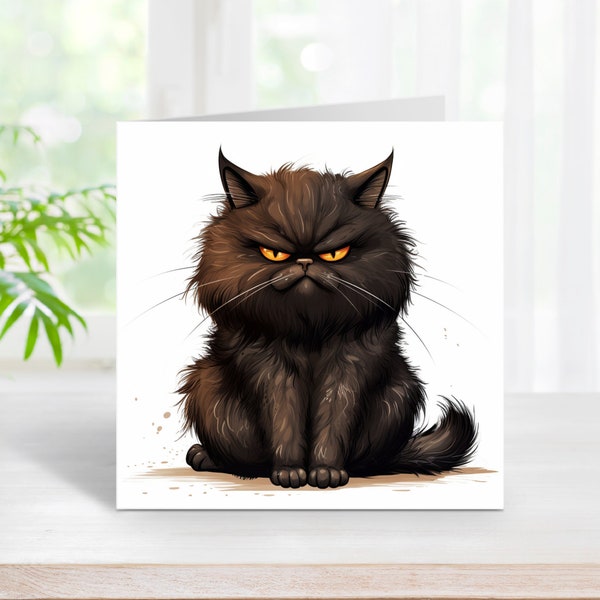 Grumpy Cat Card - Etsy UK