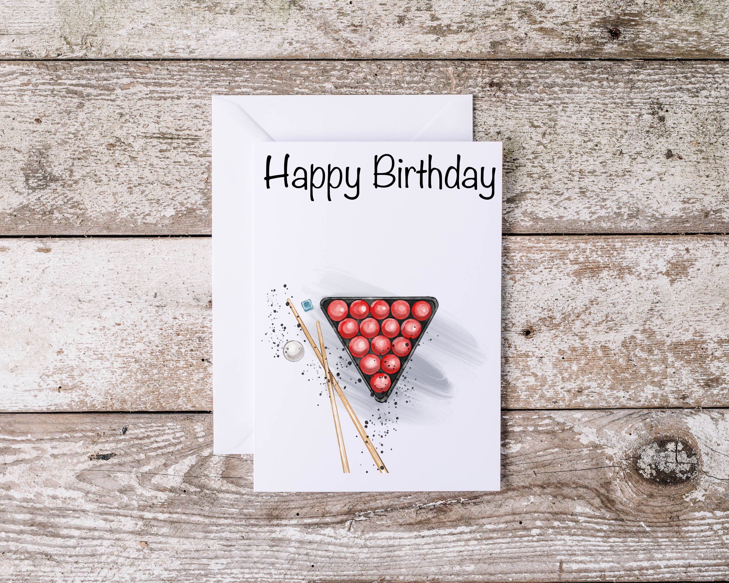 Personalised Cricket Birthday Card, Darts Birthday Card, Snooker ...
