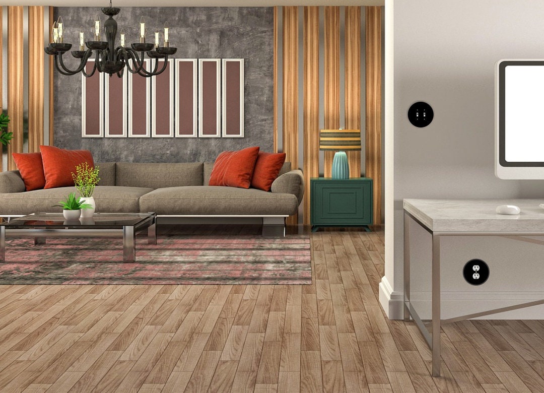 Earth Design Blue Earth Map Design Round Light Switch Plate - Etsy