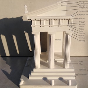 Doric Order Corner - Parthenon's Handcarved Illuminated Architectural ...