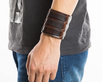 Leather Arm Cuff | Etsy