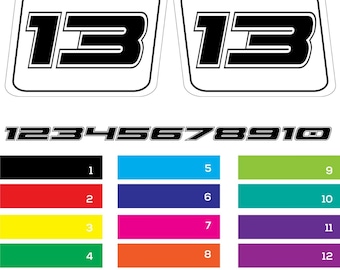 Magnetic Race Car Numbers | Etsy Singapore