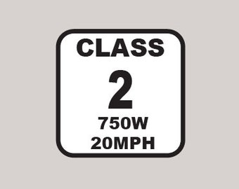 Ebike Class Sticker - Etsy