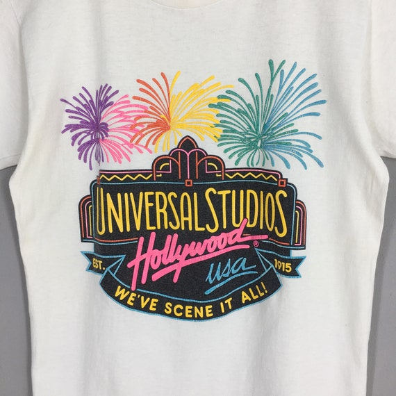 Vintage Universal Studios Hollywood Usa White T shirt… - Gem