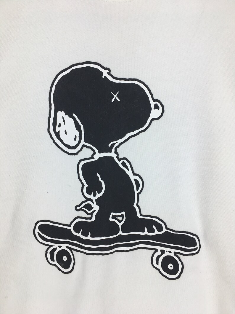 Vintage Snoopy Joe Cool Sweatshirt White Pullover Large Snoopy Etsy