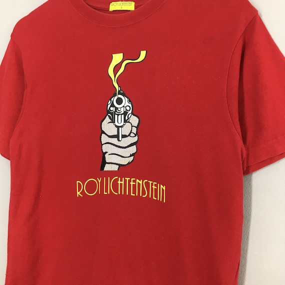 Vintage Roy Lichtenstein Gun in America Paintings Art… - Gem