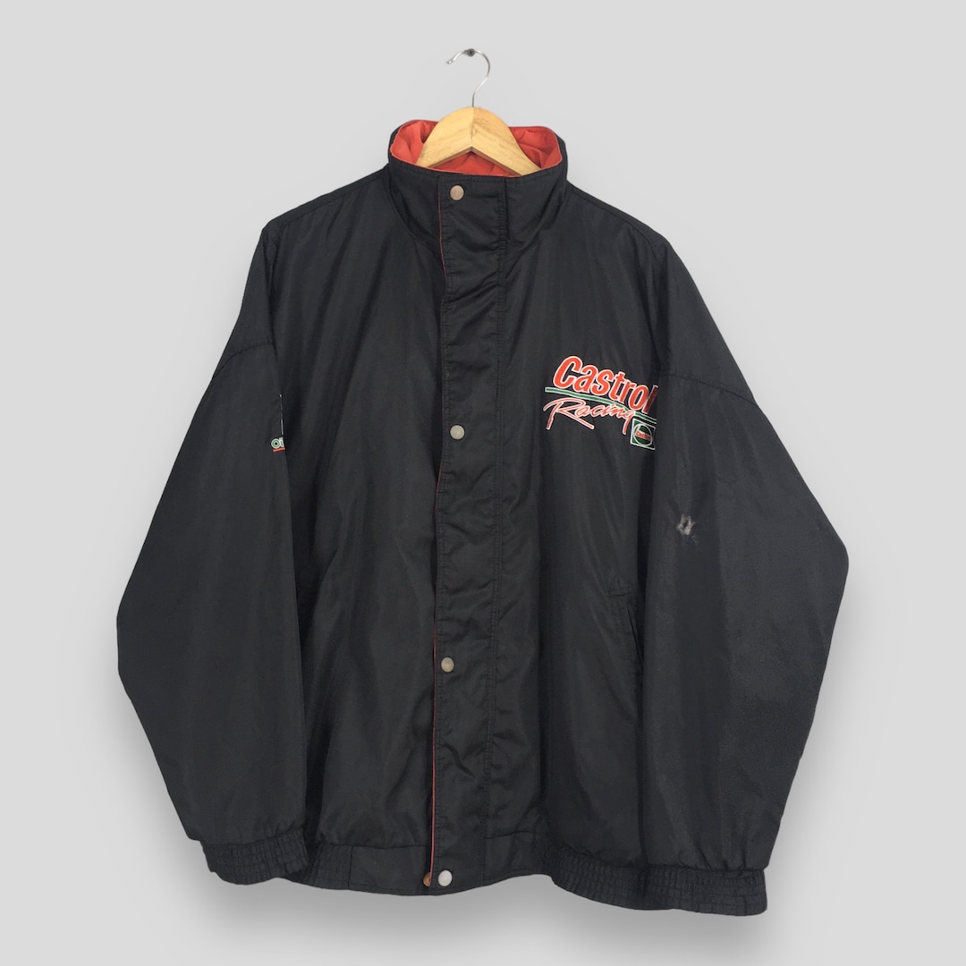 Vintage Castrol Racing Car Windbreaker Jacket Xlarge Castrol Racing ...