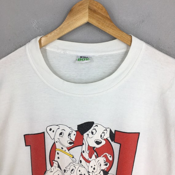 Vintage 90's 101 Dalmatians Dog White Cartoon T Shirt Medium Vintage 90's 101 Dalmatians Dog White Cartoon T Shirt Medium