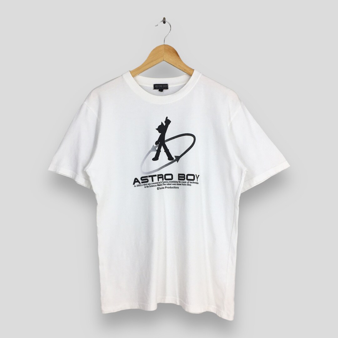 Vintage Astro Boy Mighty Atom Japanese Anime White T Shirt Large 90's ...