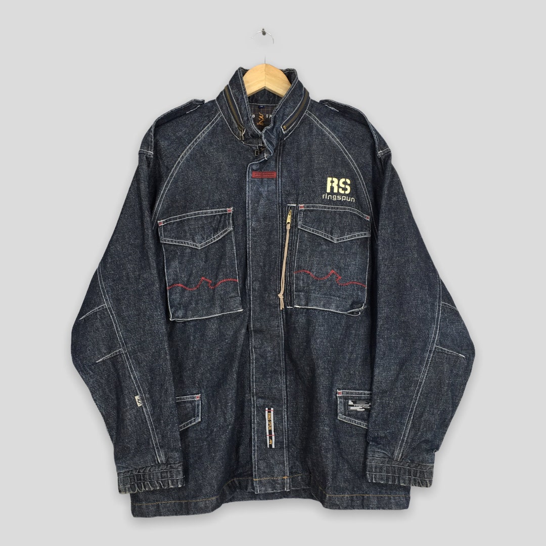 Vintage 1990s Ringspun Denim Chore Workers Jacket Labour Medium ...