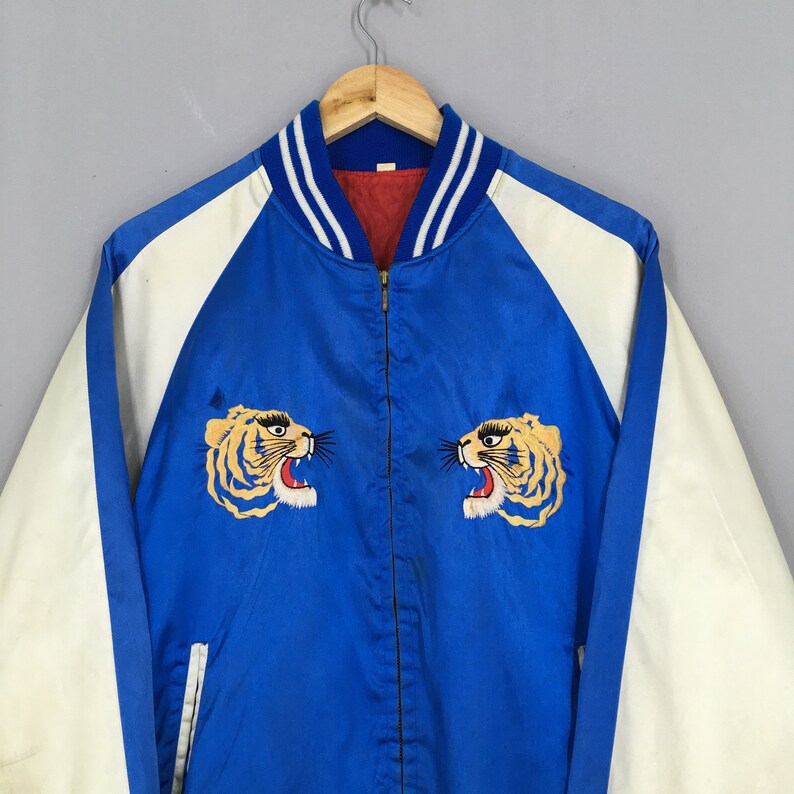 Vintage Sukajan Japanese Tiger Jacket Large Vintage Sukajan - Etsy