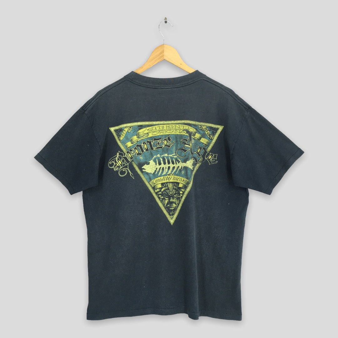 Vintage 90's Bronze Age Fishbone Skate Black T Shirt Medium Bronze Age ...