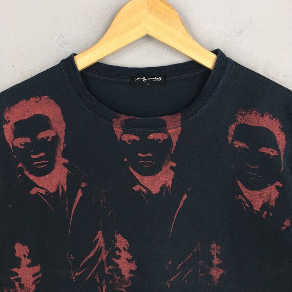 Vintage Andy Warhol Elvis Presley Art Black T Shirt Large Vintage Andy Warhol Elvis Presley Art Black T Shirt Large