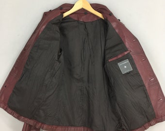 Vintage Edge Rupert Japan Leather Kinky Red Jacket Medium Vintage Edge Rupert Japan Leather Kinky Red Jacket Medium