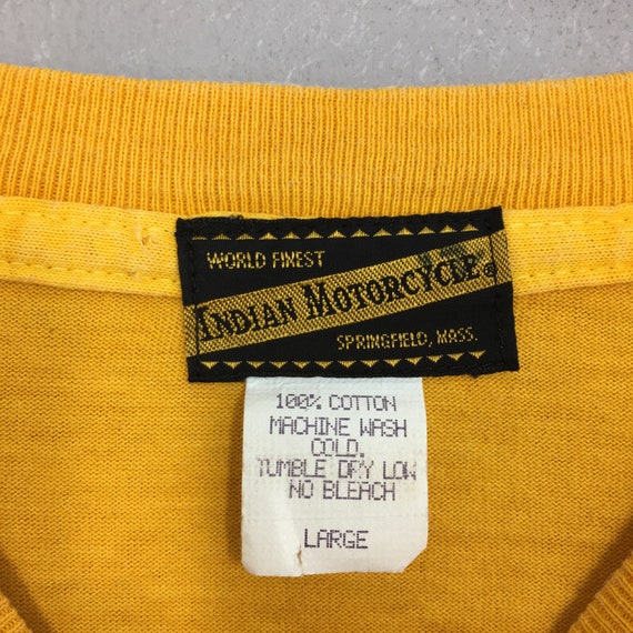 Vintage Iron Horse Motorcycle Club Yellow Tshirt Larg… - Gem