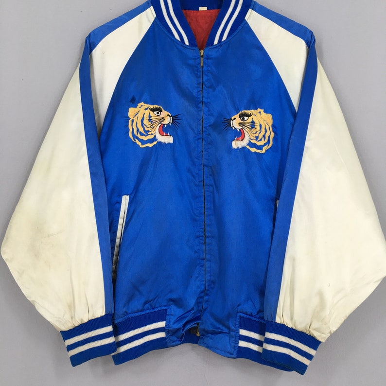 Vintage Sukajan Japanese Tiger Jacket Large Vintage Sukajan - Etsy