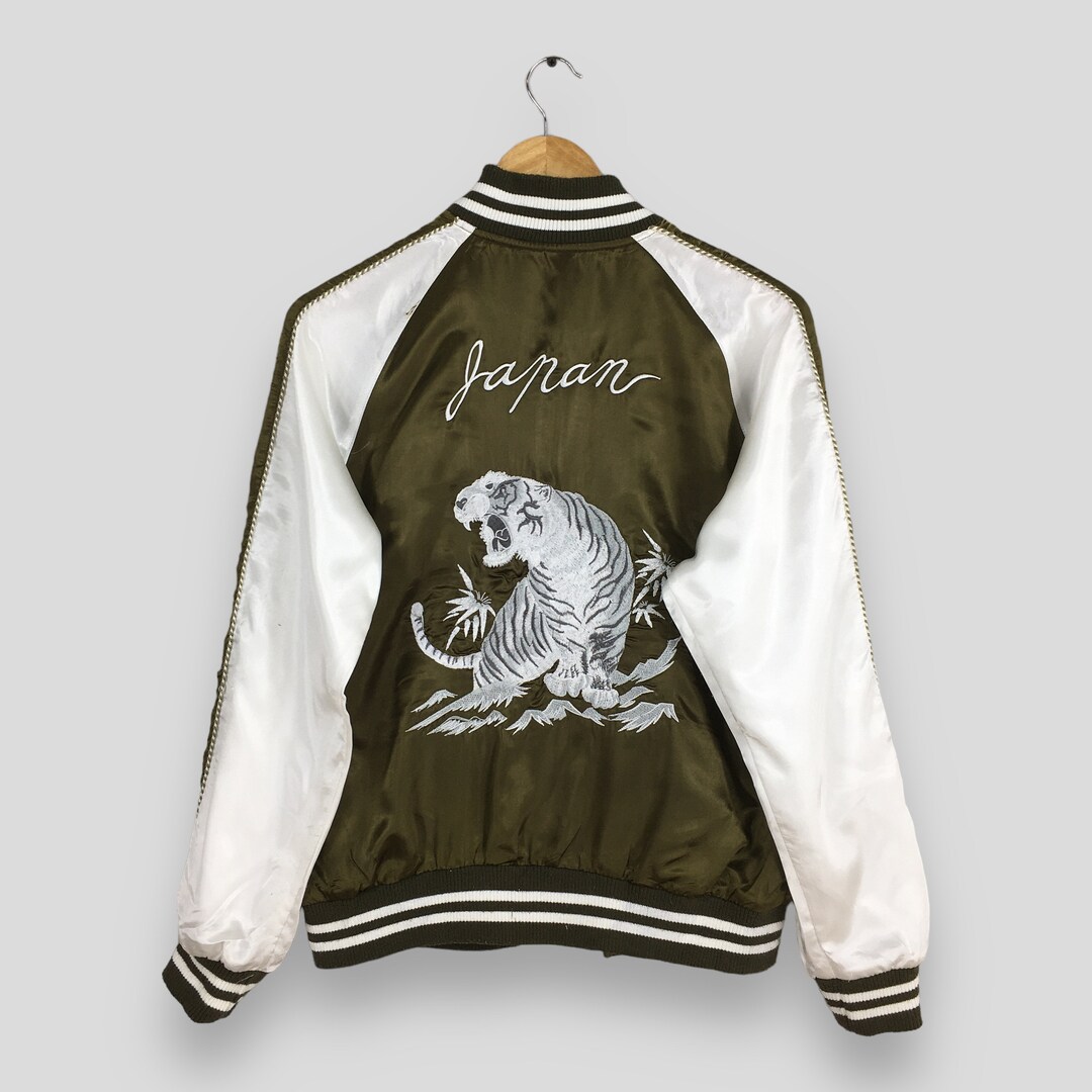 Sukajan Dragon Souvenir Tiger Jacket Medium Vintage 80's Sukajan Tokyo ...