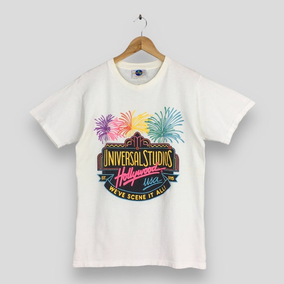 Vintage Universal Studios Hollywood Usa White T shirt… - Gem