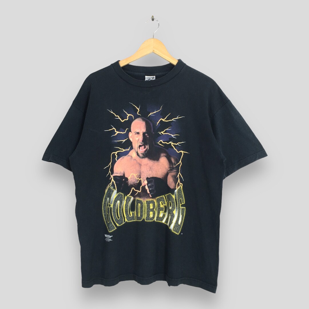 Vintage WCW Goldberg Wrestling Black T Shirt Xlarge 90's Wrestler WCW ...