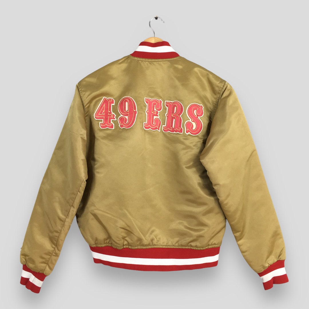 Vintage San Francisco 49ers NFL Satin Jacket Medium 1990's Nfl Team ...
