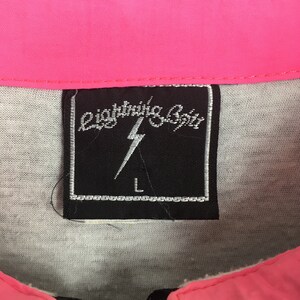 Vintage 90s Lightning Bolt Multicolor Jacket Large Lightning Bolt ...