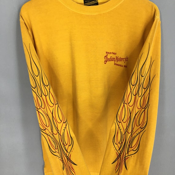 Vintage Iron Horse Motorcycle Club Yellow Tshirt Larg… - Gem