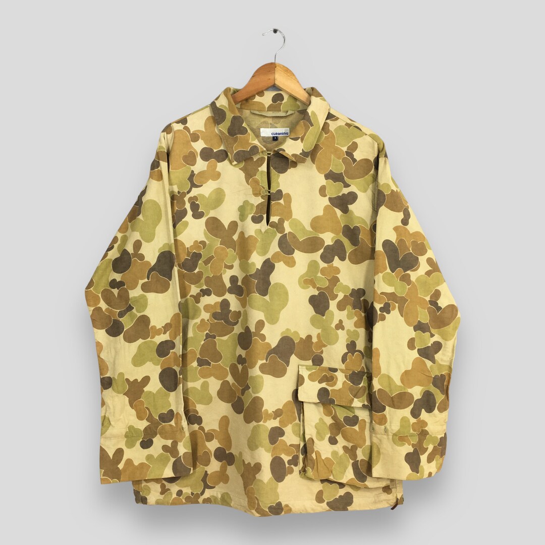 Vintage Camouflage Duck Hunter Brown Pullover Shirt 1980s Us Military ...