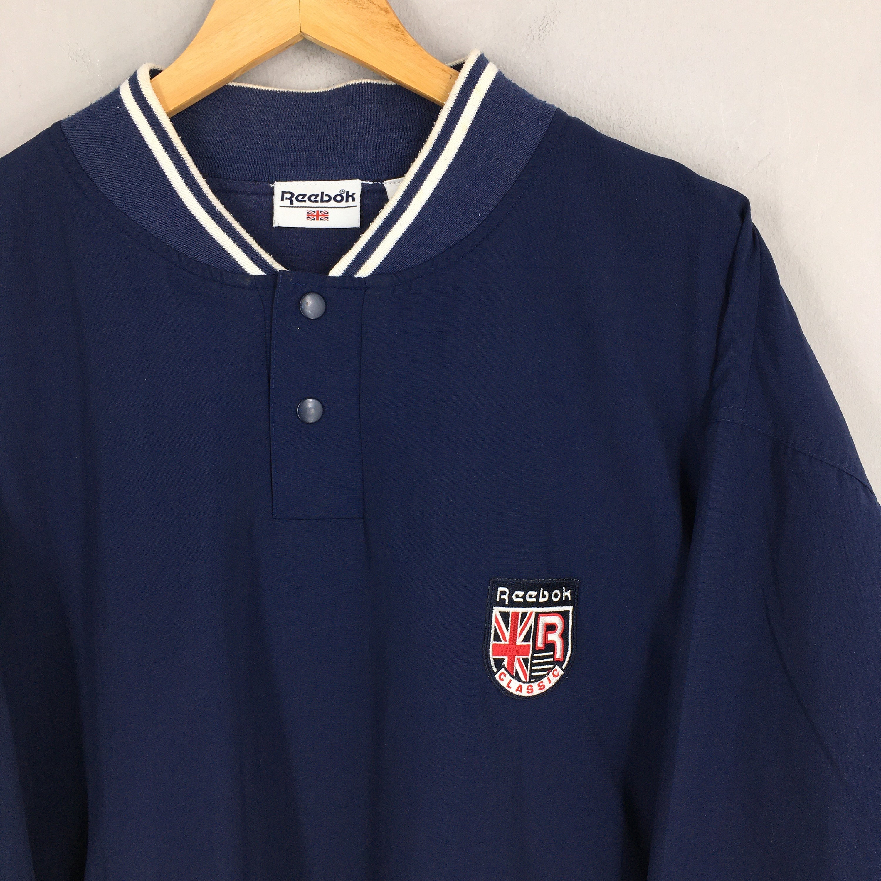 Vintage Retro Reebok Sports Windbreaker Jacket Large Reebok Classic ...