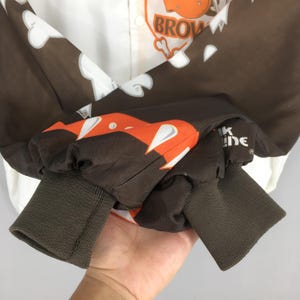 Vintage Cleveland Brownn NFL Satin Varsity Jacket Xlarge Cleveland ...