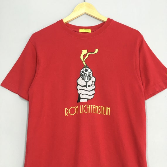 Vintage Roy Lichtenstein Gun in America Paintings Art… - Gem