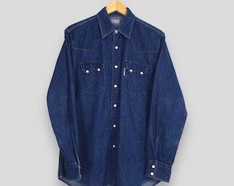 Levis Vintage Clothing LVC Sawtooth Weatern Denim Shirt Size Levis Vintage Clothing LVC Sawtooth Weatern Denim Shirt Size