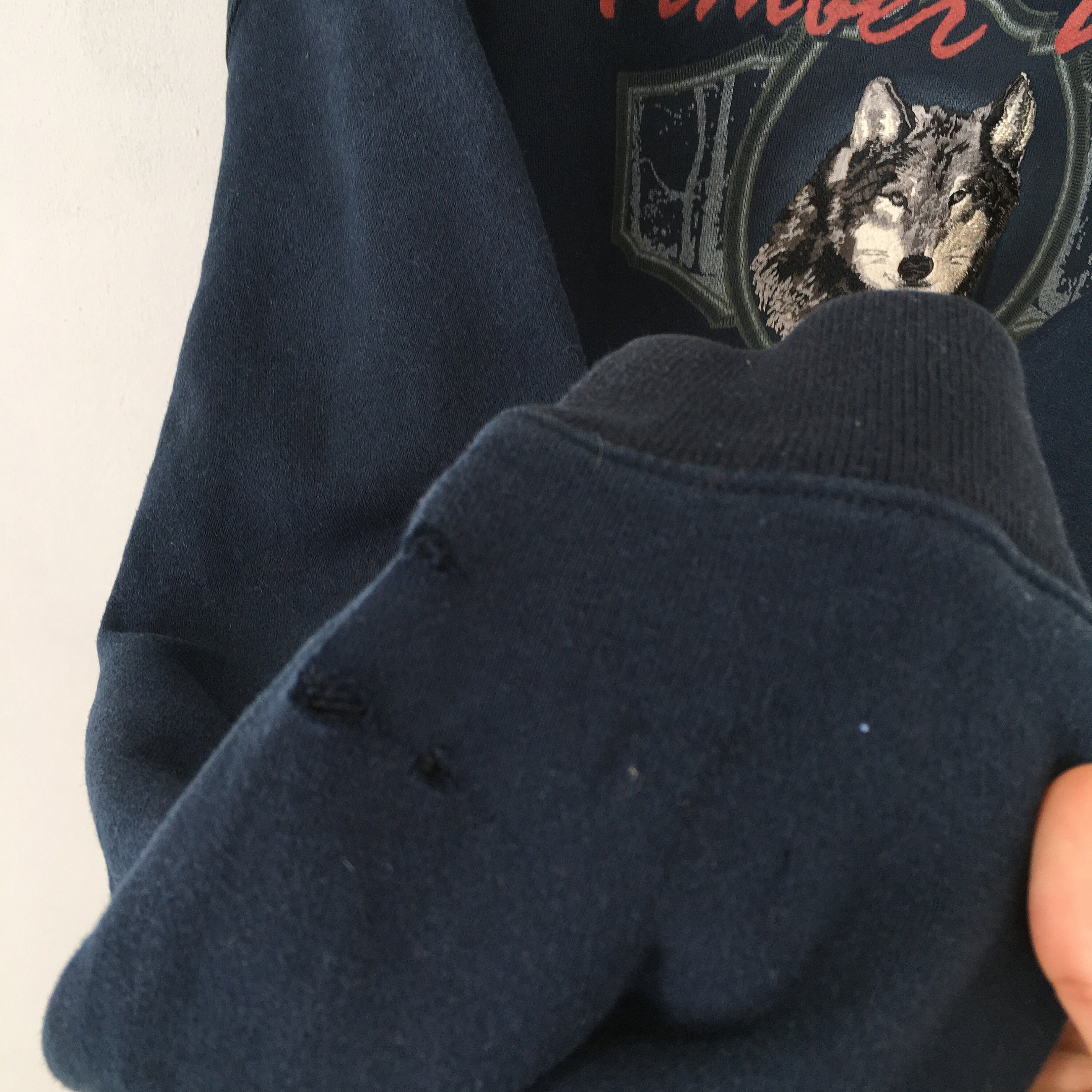 Vintage Black Dog Timber Wolf Embroidery Crewneck Jumper | Etsy