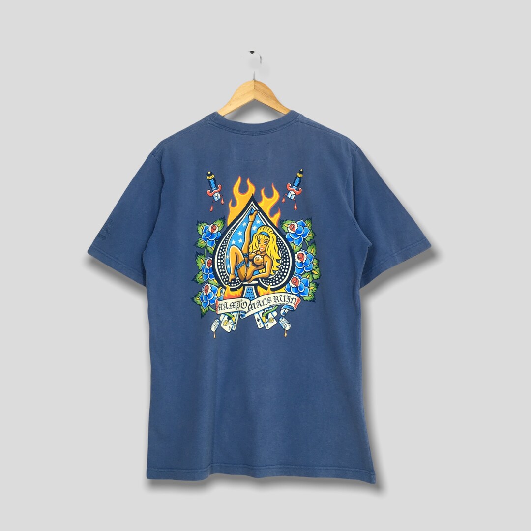 Vintage Mambo Australia Man's Ruin Pop Art Tshirt Small Blue 90s Mambo ...