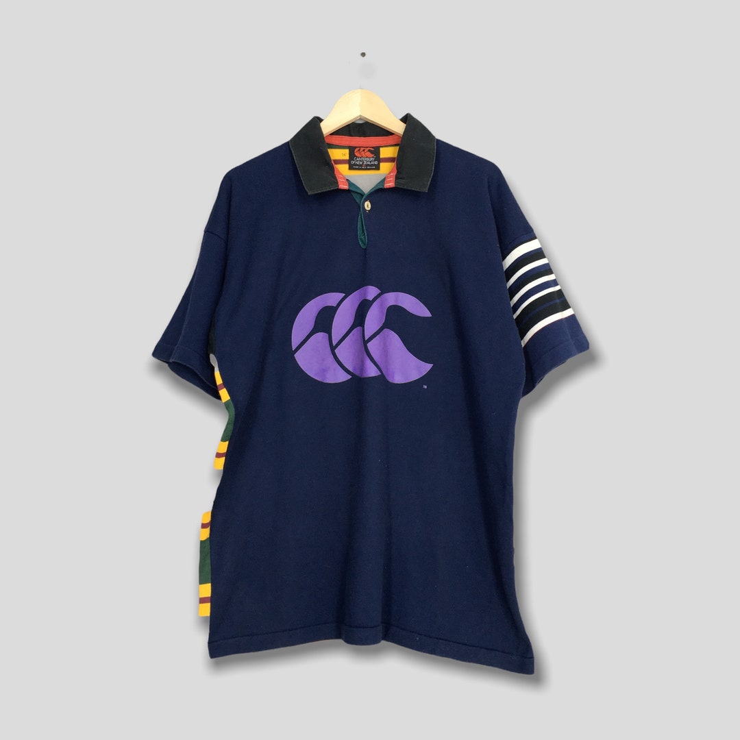 Vintage Canterbury of New Zealand Rugby Multicolor Stripes Shirt Mens Xlarge Steinlager ...