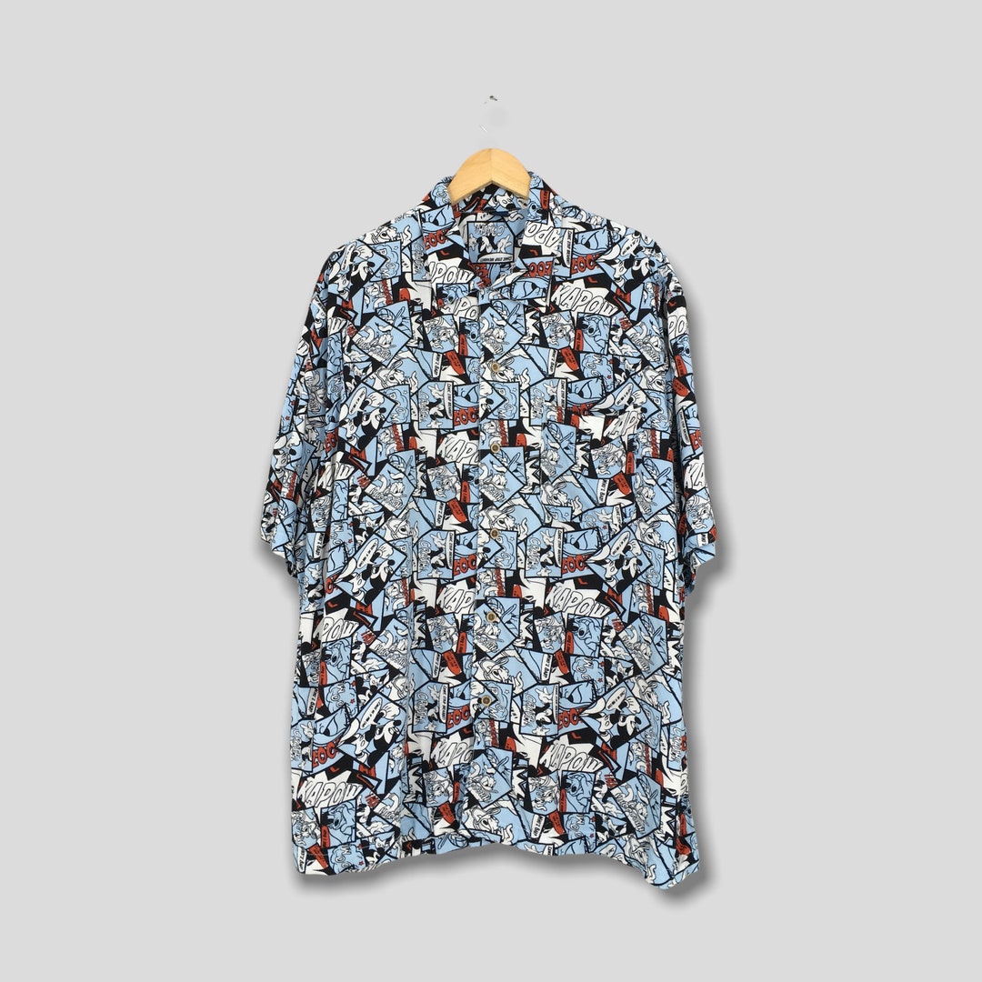 Vintage Mickey Mouse Disney Hawaii Rayon Shirt Men 3xlarge Donald Duck ...