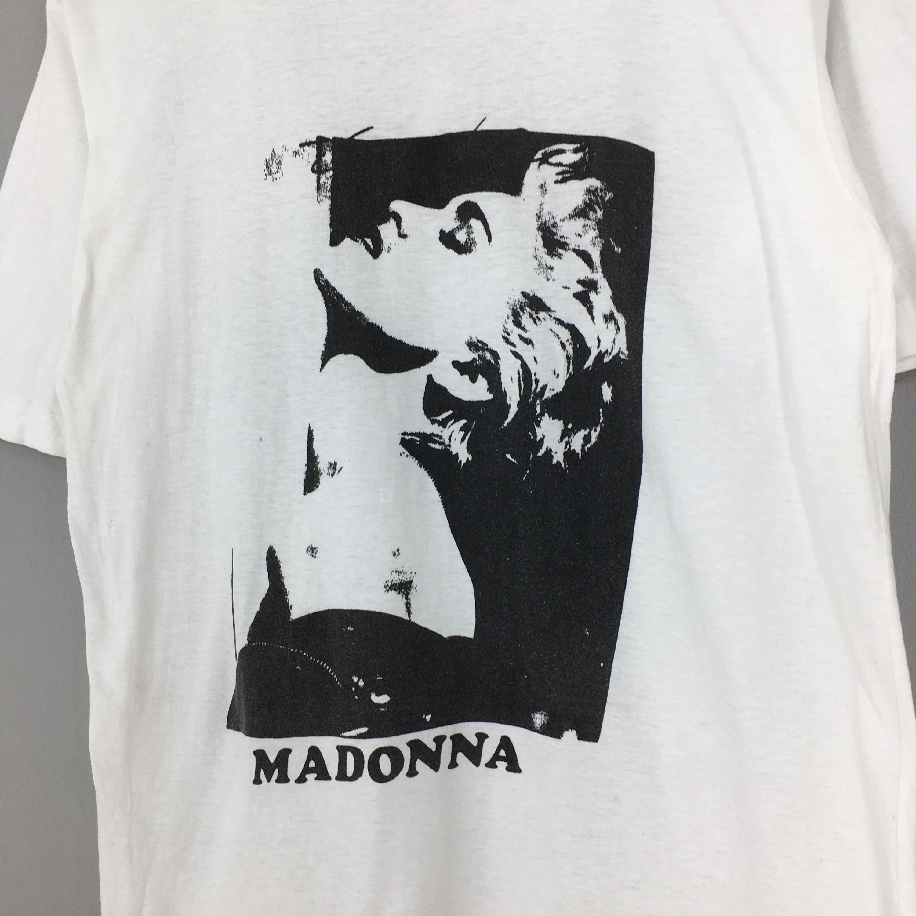 Vintage 1980's Madonna Rock Blond Ambition Tour Tshirt sold by Isti ...