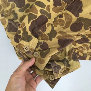 Vintage 70s Game Winner Hunting Duck Camo Jacket Medium 1980s Us ...