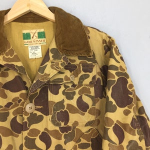 Vintage 70s Game Winner Hunting Duck Camo Jacket Medium 1980s - Etsy