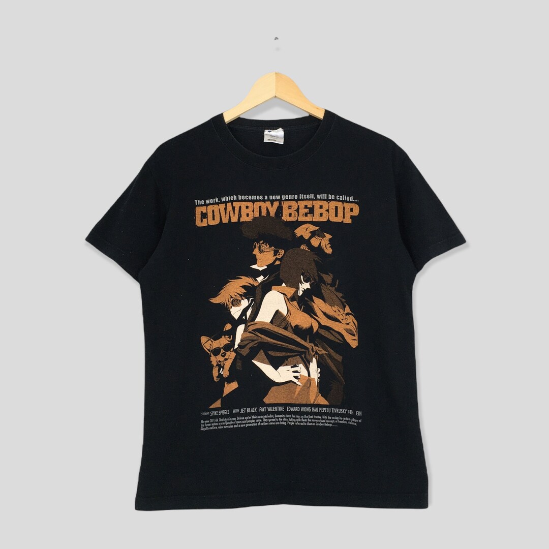 Cowboy Bebop Japanese Anime Manga Black Tshirt Size M Neon Genesis ...