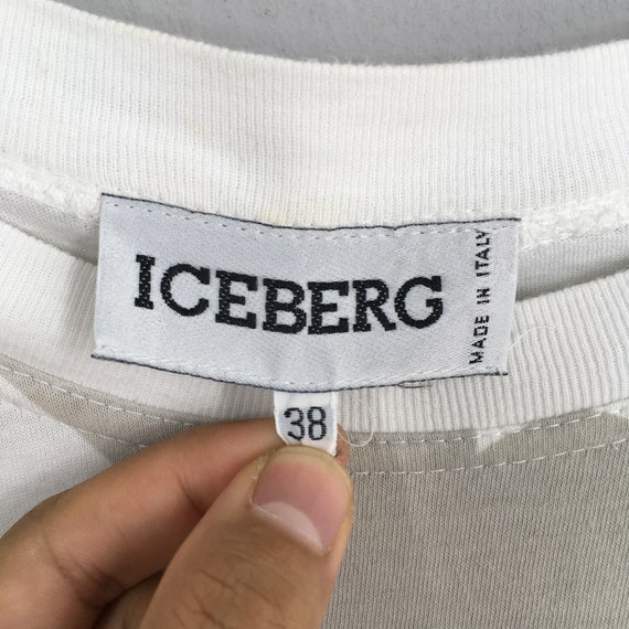 Vintage Iceberg Italy Mickey Mouse Cartoon White T sh… - Gem