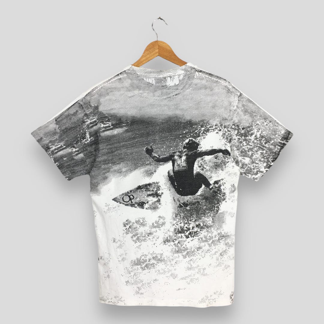 Vintage 90s Ocean Pacific Surfer White Tshirt Medium Ocean Pacific ...