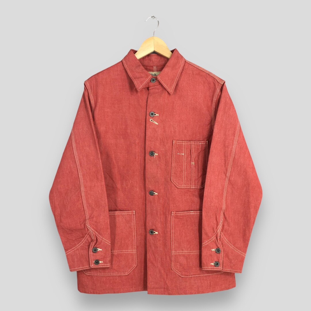 Vintage Johnbull Denim Workers Red Jacket Medium Johnbull Kojima Denim ...