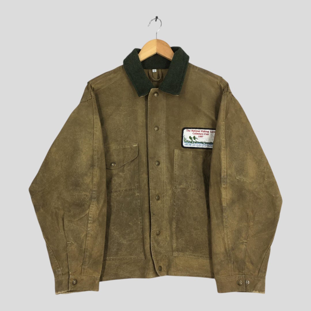 Vintage 1980s CC Filson Wax Chore Duck Brown Jacket Large Filson Barn ...