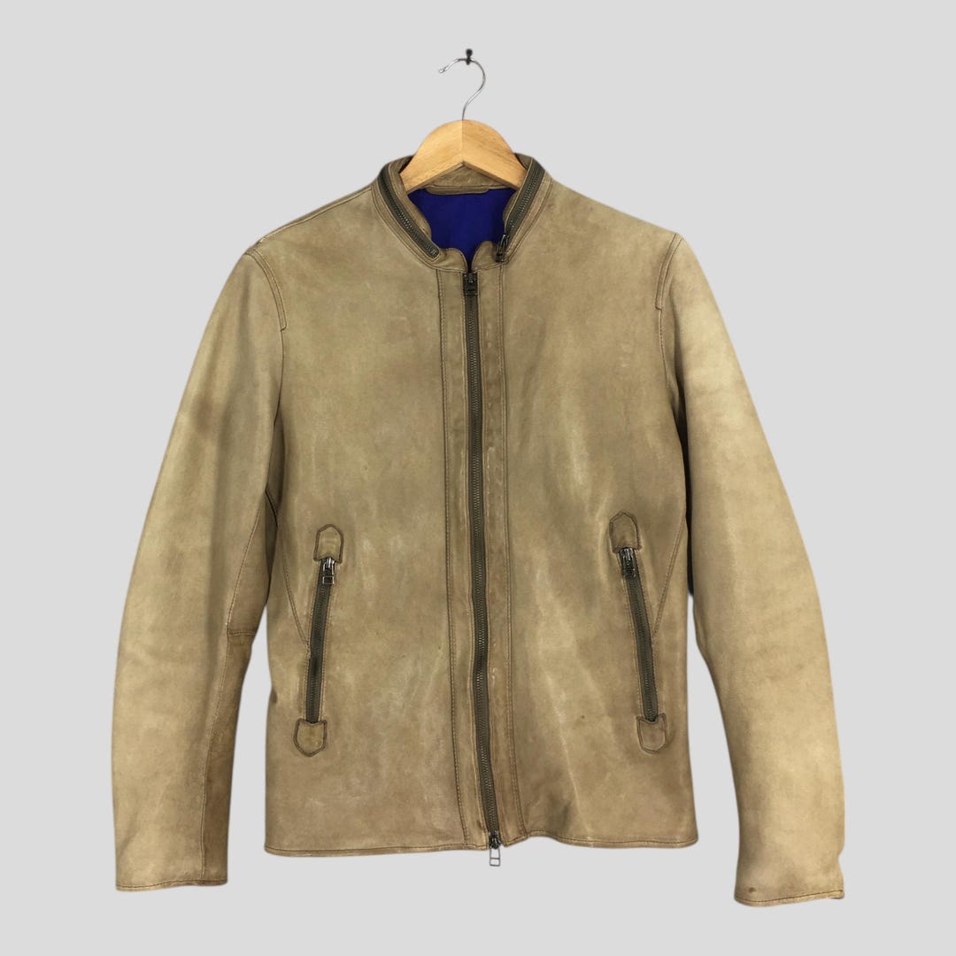 Vintage Men's Melrose Sheepskin Leather Jacket Small If Six Was Nine ...