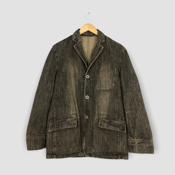 Japanese Work Jacket Denim - Etsy