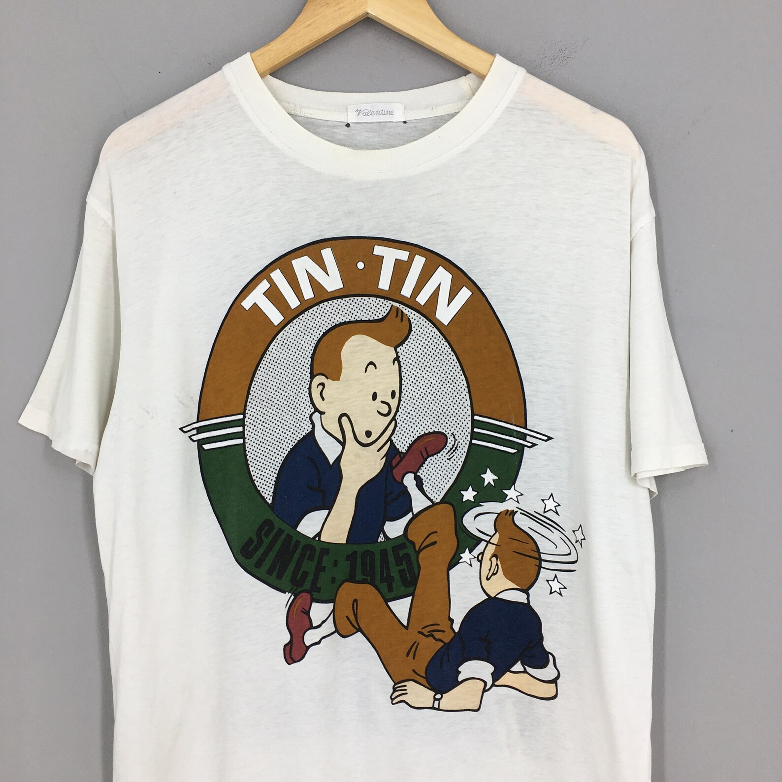 The Adventures of Tintin Cartoon Tshirt Vintage 90s Tintin | Etsy